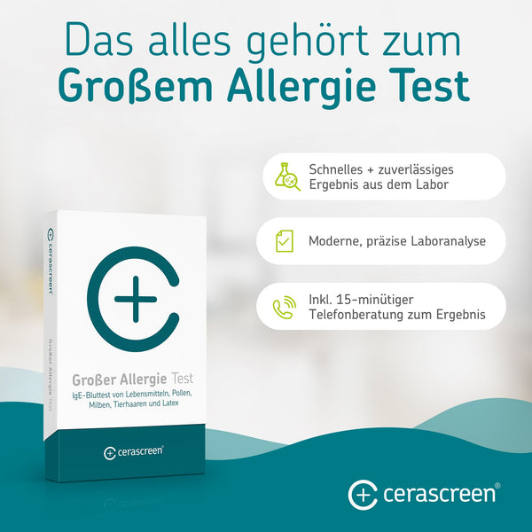 Allergietest für Zuhause - IgE-Blutwert ermitteln | cerascreen